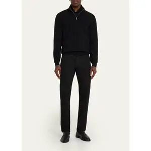 Brunello Cucinelli Cashmere Quarter-zip Sweater - Charcoal