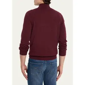 Brunello Cucinelli Cashmere Quarter-zip Sweater - Charcoal