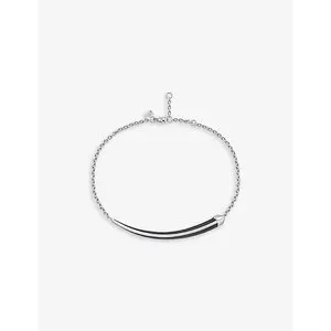 SHAUN LEANE Sabre Deco Sterling And Ceramic Chain Bracelet - Silver