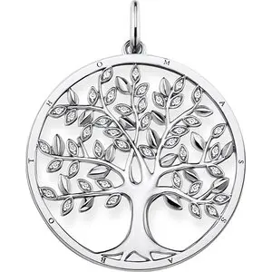 THOMAS SABO Tree Of Life Sterling And Zirconia Pendant - Silver
