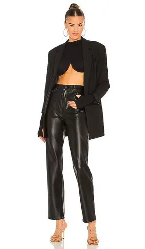 PISTOLA X Cassie Super High Straight Pant - Black