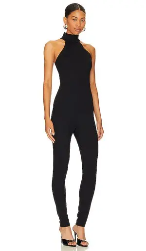 Susana Monaco Mock Neck Jumpsuit - Black
