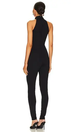 Susana Monaco Mock Neck Jumpsuit - Black