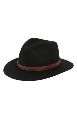 Brixton Messer Fedora Hat - Black