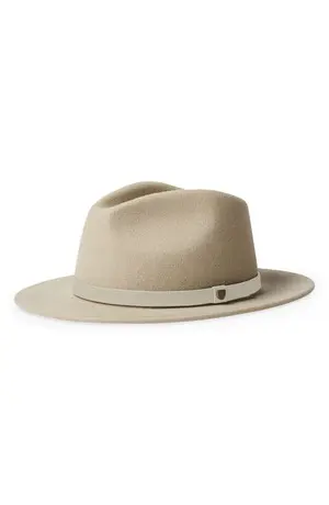 Brixton Messer Fedora Hat Light Fawn
