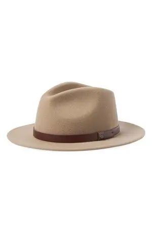 Brixton Messer Fedora Hat - Sand