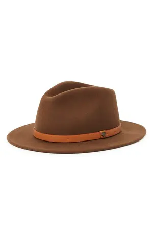 Brixton Messer Fedora Hat Toffee