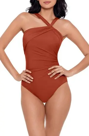 Miraclesuit Miraclesuit® Rock Solid Europa One-Piece Swimsuit Spice