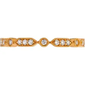 Sethi Couture Sethi Couture Deco Mini Diamond Band Ring Rose