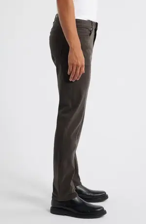 FRAME L'homme Slim Fit Five-pocket Twill Pants - Dark Chocolate
