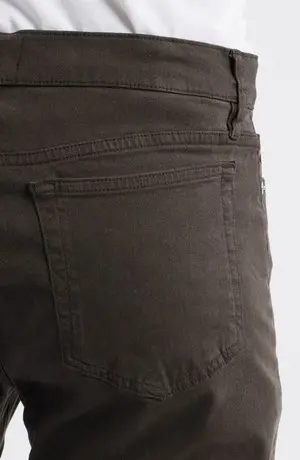 FRAME L'homme Slim Fit Five-pocket Twill Pants - Dark Chocolate