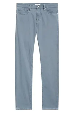 FRAME L'homme Slim Fit Five-pocket Twill Pants - Soft Blue