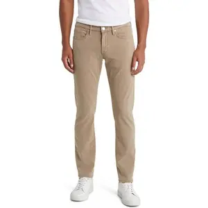 FRAME L'homme Slim Fit Five-pocket Twill Pants - Stone Beige