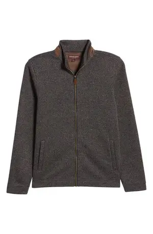 Johnston & Murphy Full Zip Fleece Back Sweatshirt