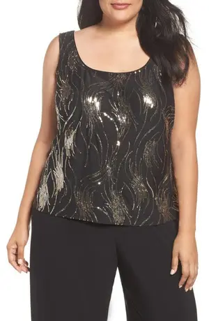 Alex Evenings Sequined Twinset