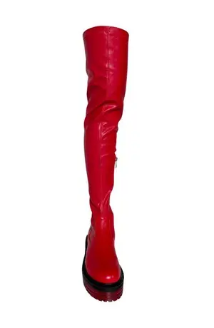AZALEA WANG Euro Platform Over The Knee Boot