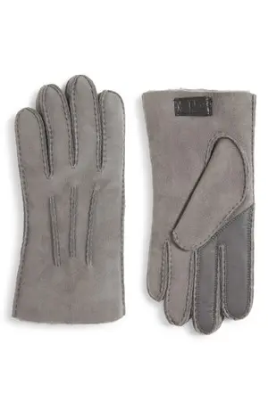 UGG UGG(r) Genuine Shearling Tech Gloves Metal