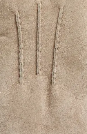 UGG Genuine Shearling Tech Gloves - Putty