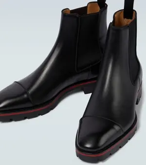 CHRISTIAN LOUBOUTIN Leather Chelsea Boots