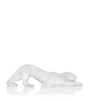 Lalique La Zeila Panther Sculpture - Clear