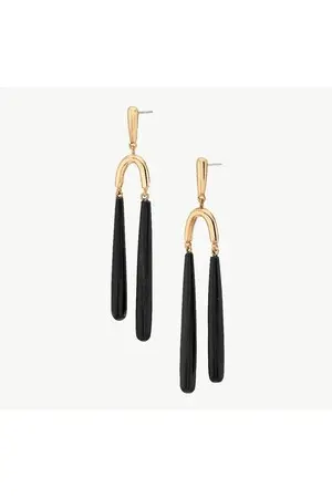 SOKO Pia Double Dangle Earrings - Gold