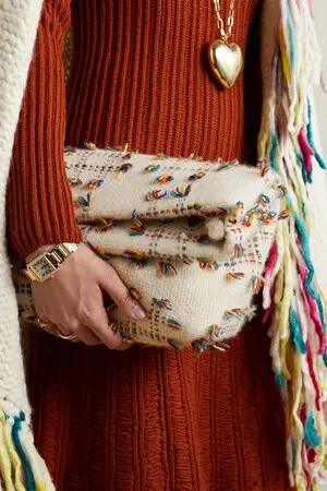 Gabriela Hearst - Phoebe A Checked Cashmere Clutch