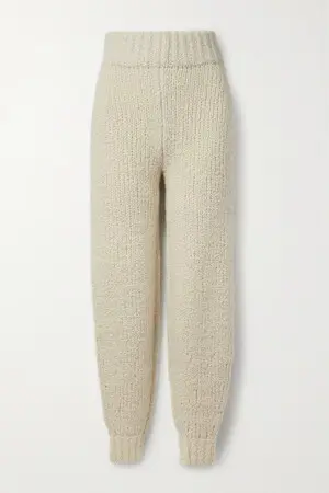 Khaite Josephine Cashmere Track Pants - Ivory