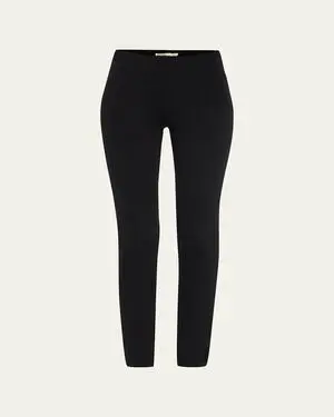 THE ROW Woolworth Mid-rise Ankle Leggings