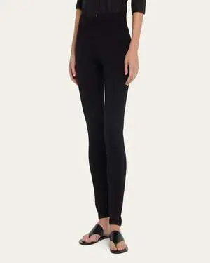 THE ROW Woolworth Mid-rise Ankle Leggings