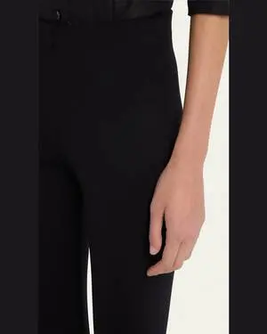 THE ROW Woolworth Mid-rise Ankle Leggings