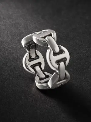 Hoorsenbuhs Tri-link Sterling Ring - Silver