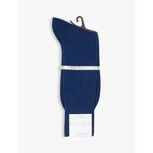 Falke No7 Ribbed Merino Wool Socks - Royal Blue