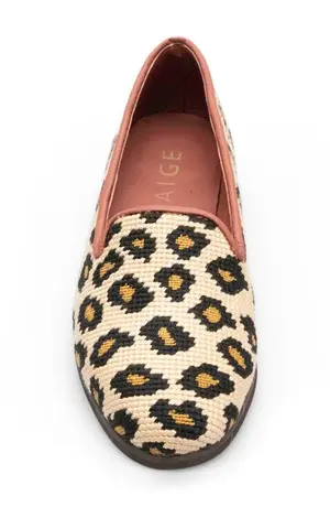 BYPAIGE Needlepoint Flat - Leopard