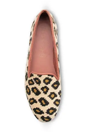 BYPAIGE Needlepoint Flat - Leopard