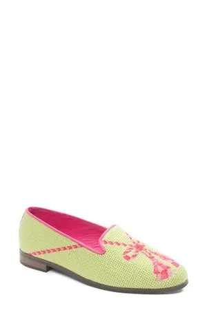 BYPAIGE Needlepoint Tassel Flat - Lime