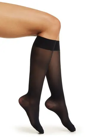ITEM M6 ITEM M6 Sheer Compression Knee High Socks Black