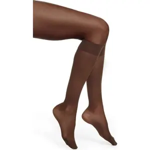 ITEM M6 Sheer Compression Knee High Socks - Cacao