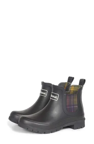 Barbour Kingham Chelsea Rain Boot - Black