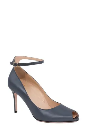 EMAR E'mar Raya Ankle Strap Pump - Gunmetal