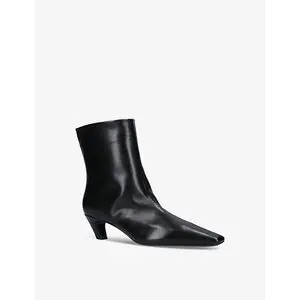 Khaite Arizona Leather Ankle Boots