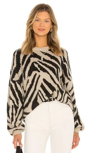 Show Me Your Mumu Duke Sweater In Neutral,black