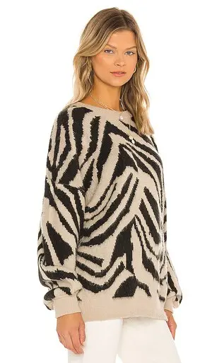 Show Me Your Mumu Duke Sweater In Neutral,black