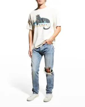 Rhude Men's Reworked Vintage Jeans - Indigo