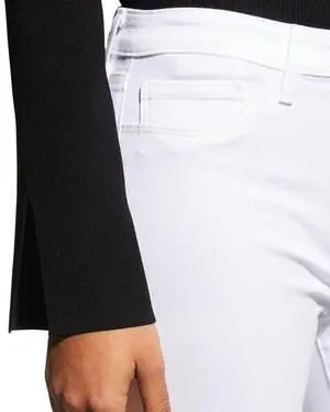 L & APOS;AGENCE L'agence Margot High-rise Ankle Jeans - Blanc