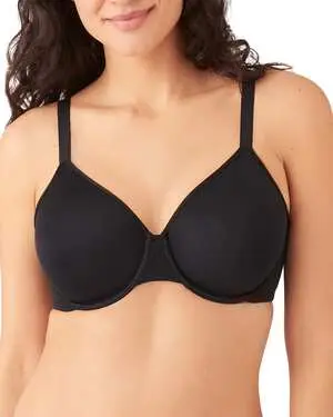 Wacoal Back Appeal Underwire Minimizer Bra Black