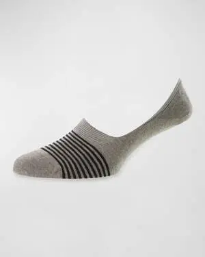 Pantherella Pantherella Seville Short Invisible Socks Lt Grey Mix 11