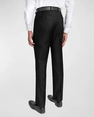 Santorelli Loro Piana Wool Trousers - Black