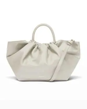 DEMELLIER Midi Los Angeles Top-handle Bag - Off White Smooth