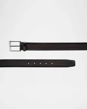 Magnanni Vega Leather Belt - Brown