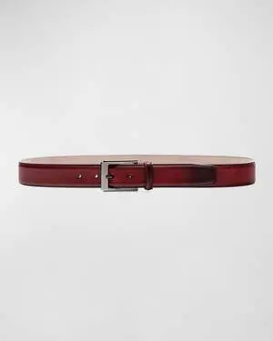 Magnanni Magnanni Vega Leather Belt Red